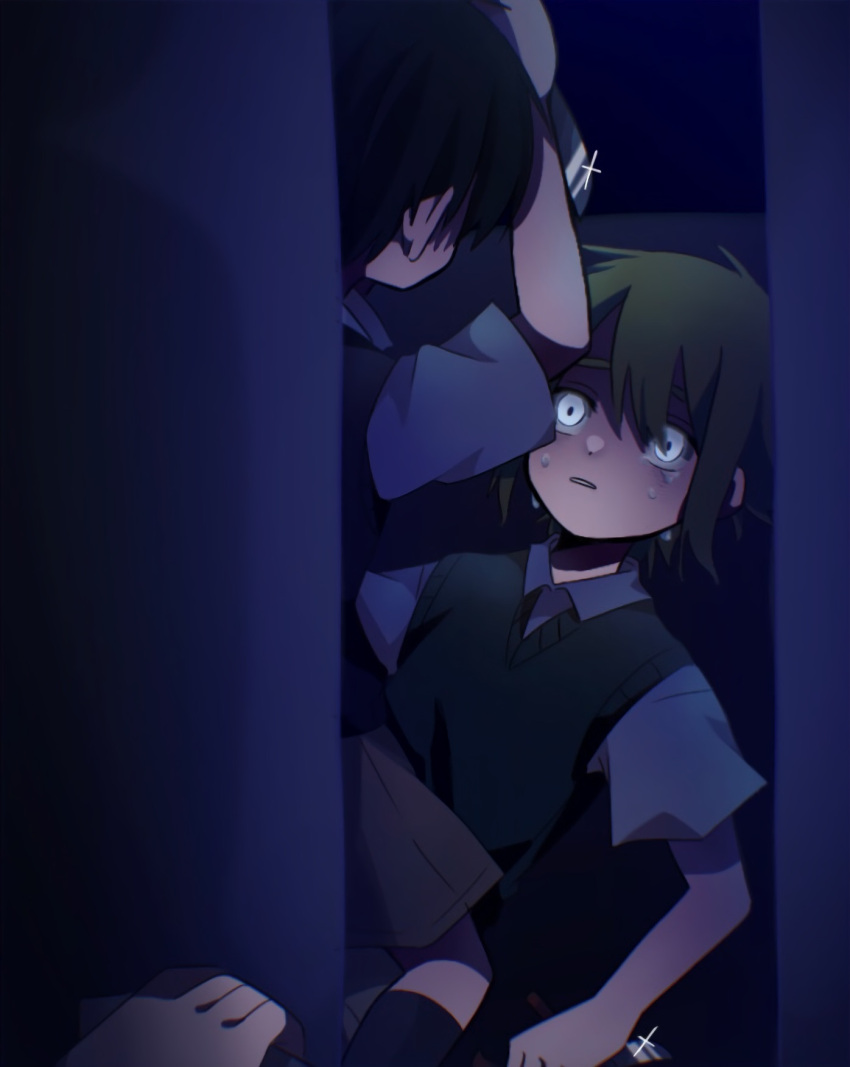 Safebooru - 2boys alternate eye color amane (ama yzk00) basil (faraway) (omori) basil (omori ...