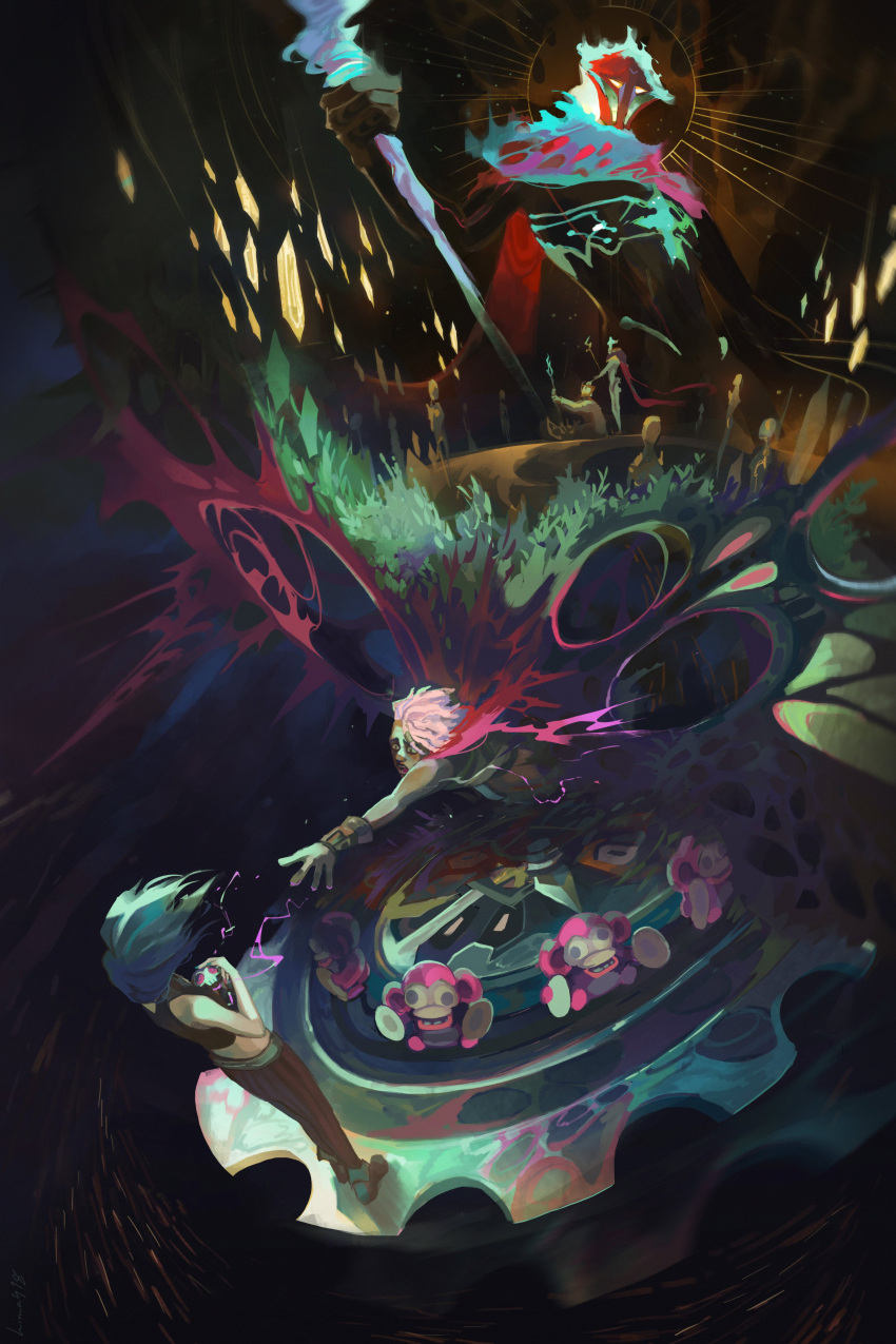 Safebooru - 1girl 3boys absurdres arcane: league of legends arcane ...