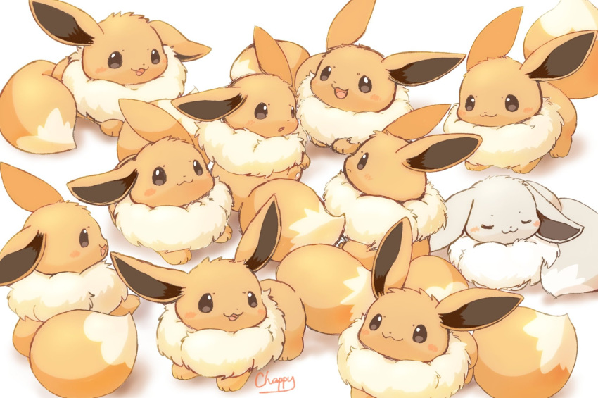 Safebooru - alternate color animal focus blush bright pupils brown eyes ...