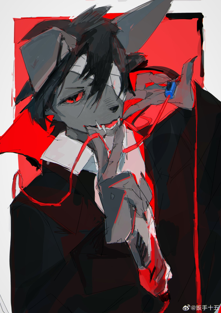 Safebooru - 1boy bandage over one eye black eyes body fur claws colored ...