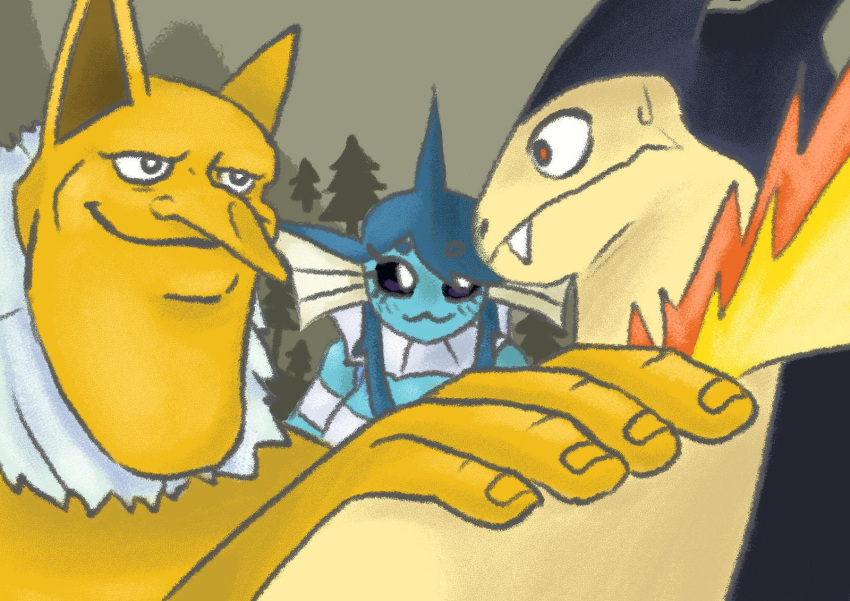 Safebooru - 1girl 2024 pokemon teraleak 2boys :3 akakichi no eleven ...