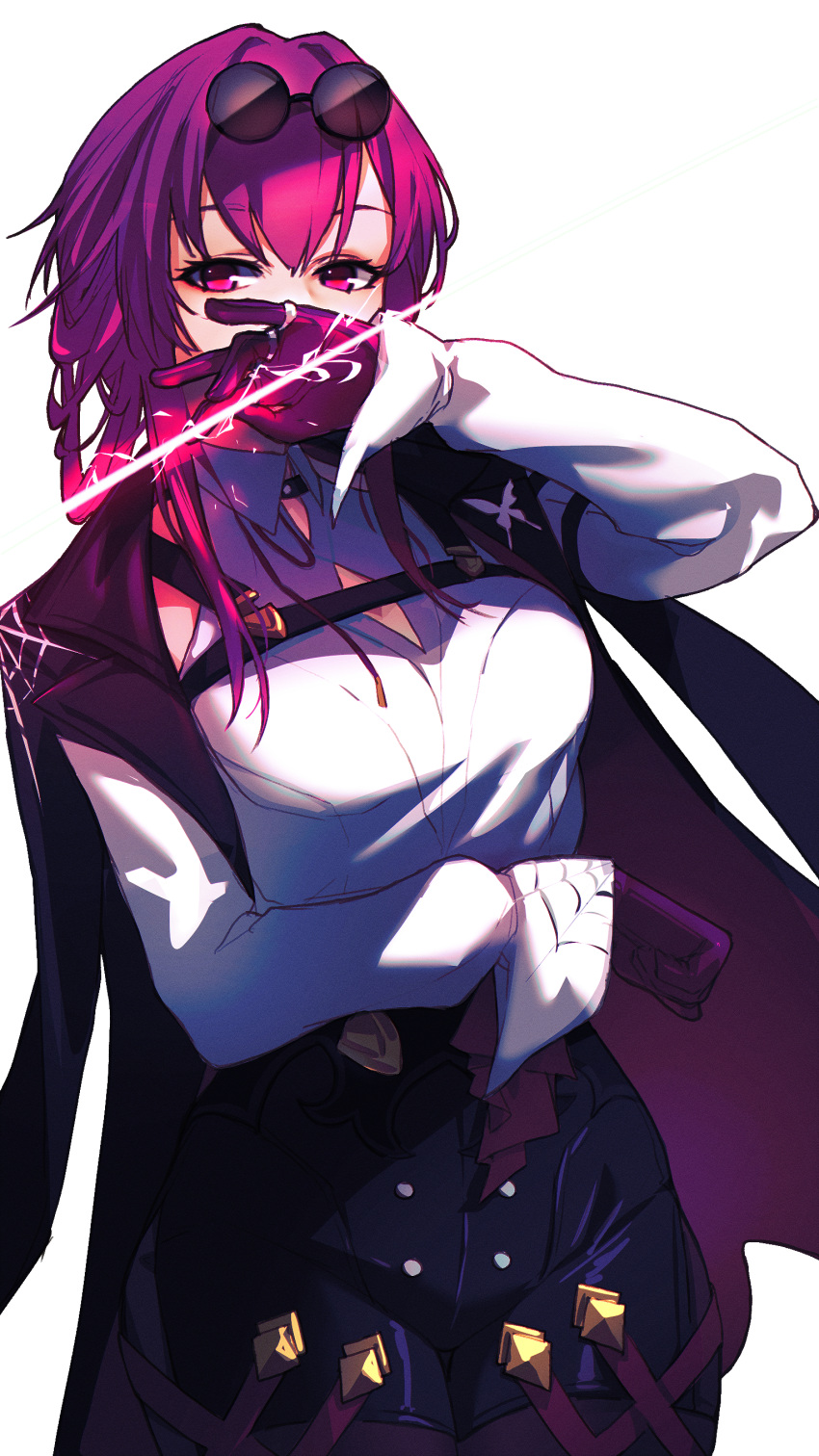 Safebooru - 1girl absurdres black jacket breasts choker cleavage cutout clothing cutout collared ...