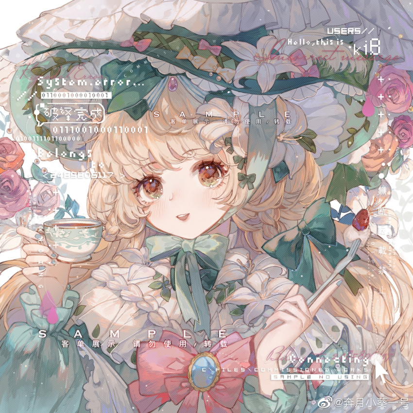 Safebooru - 1girl bad id bad weibo id benyue xiao kui blonde hair blue ...