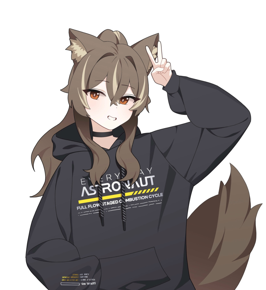 Safebooru - 1girl animal ear fluff animal ears black choker brown eyes brown hair callisto ...