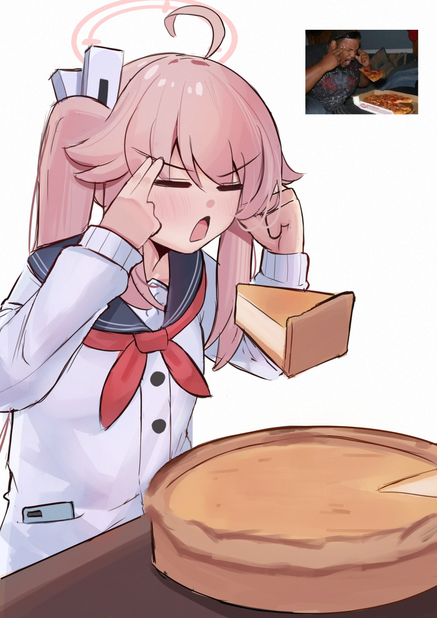Safebooru - 1girl = = absurdres ahoge blue archive blush breasts ...