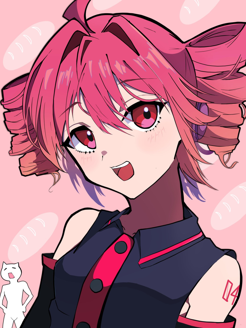 Safebooru - 1girl 8toushin ahoge arm tattoo bare shoulders black ...