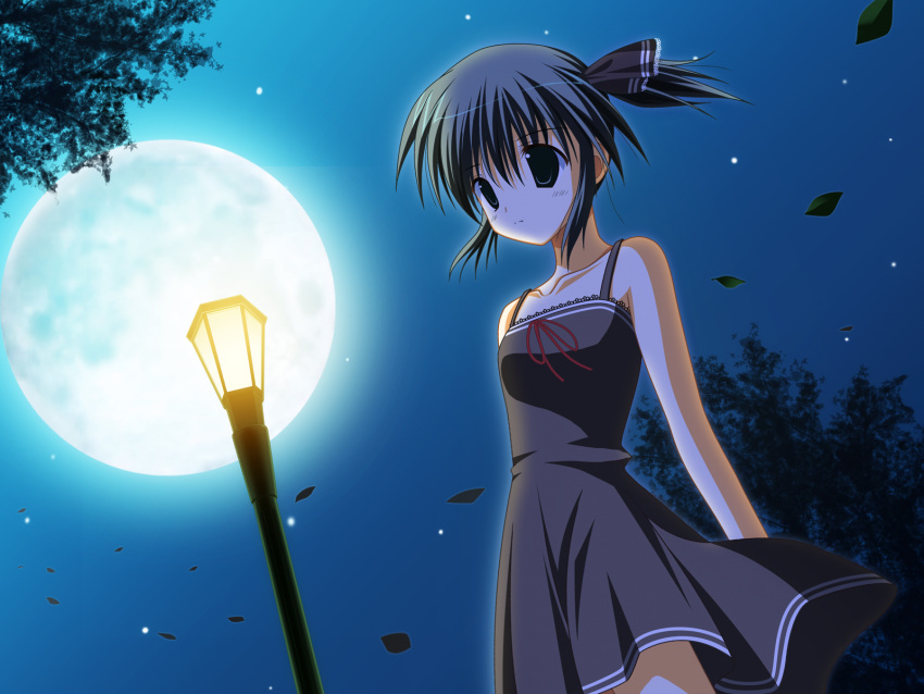 Safebooru - 1girl 2000s (style) black dress bow closed mouth collarbone ...