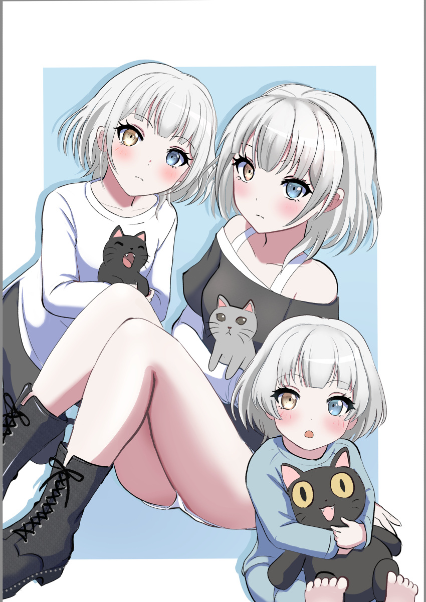 Safebooru - 1girl absurdres age progression bang dream! bang dream! it's mygo!!!!! barefoot ...