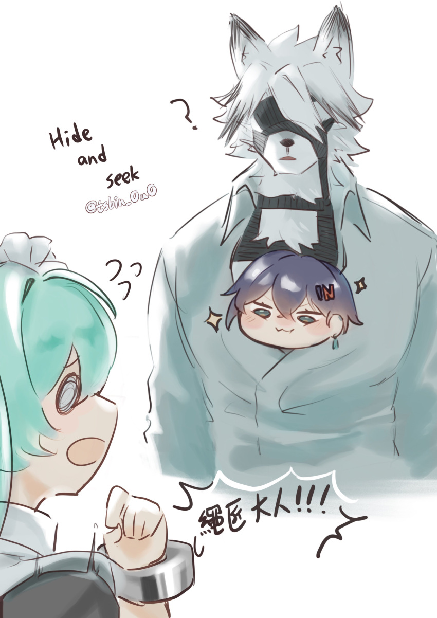 Safebooru - 1boy 2girls absurdres belle (zenless zone zero) body fur corin wickes english text ...