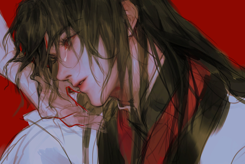 Safebooru - 1boy absurdres black hair black hanfu chinese clothes ...