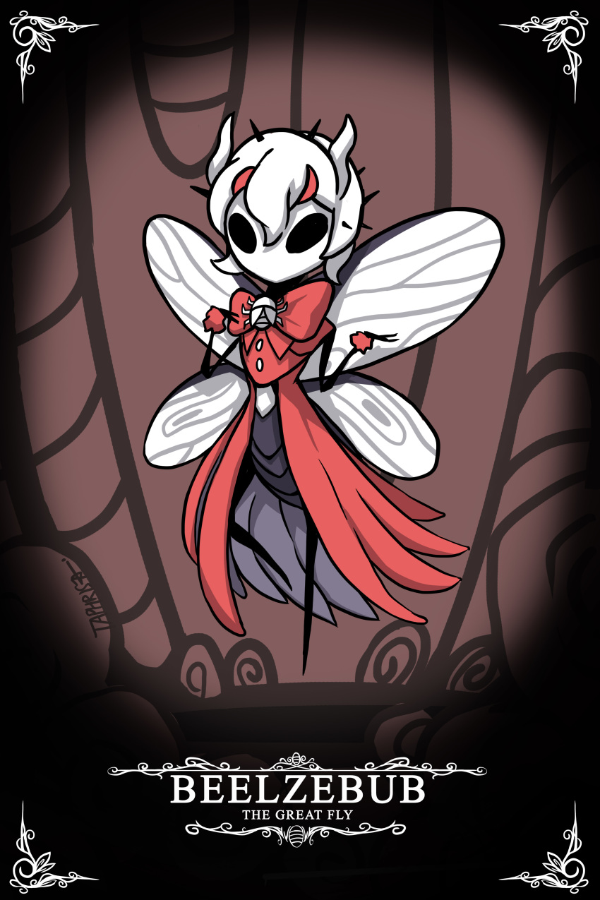 Safebooru - 1girl absurdres artist name beelzebub (helltaker) bow bowtie bug character name ...