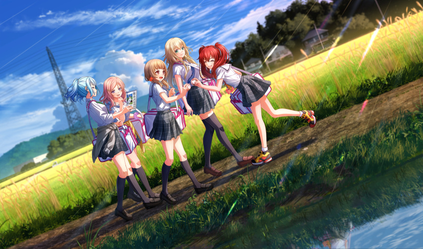 Safebooru - 5girls :d ^ ^ agatsuma sora ball baseball (object) black ...