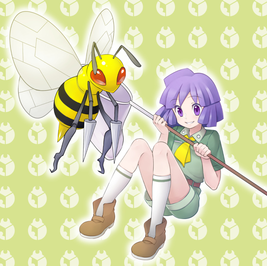 Safebooru - 1boy bangs beedrill belt blush bob cut brown belt brown ...