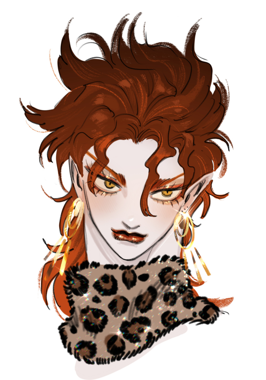 Safebooru - 1boy androgynous blonde hair chlyaco dio brando ear ...