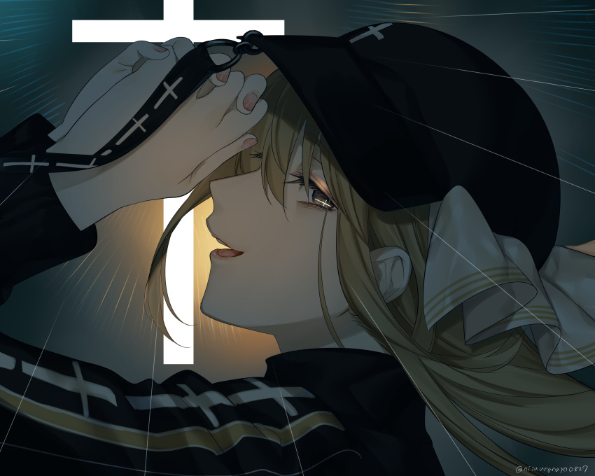 Safebooru - 1girl absurdres arms up baseball cap black hat black jacket brown eyes brown hair ...