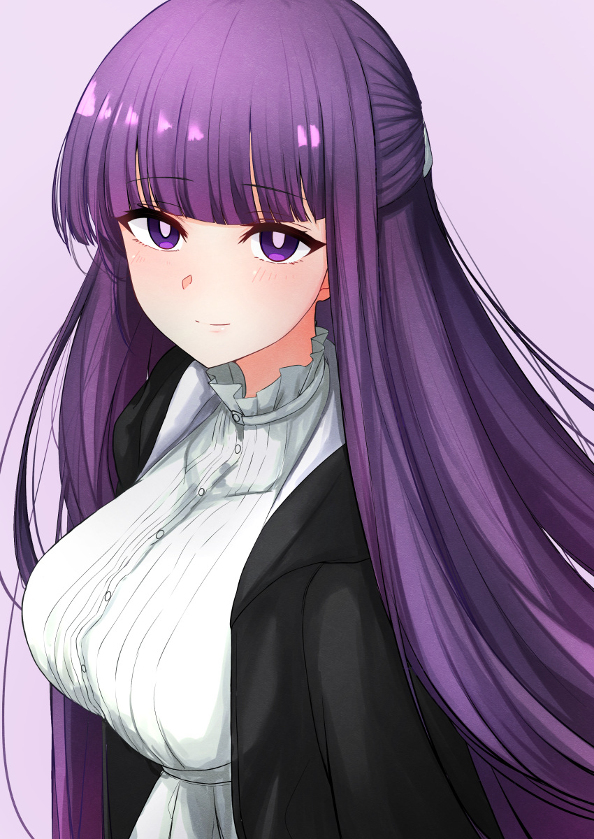 Safebooru - 1girl absurdres black coat blunt bangs bright pupils closed mouth coat commentary ...