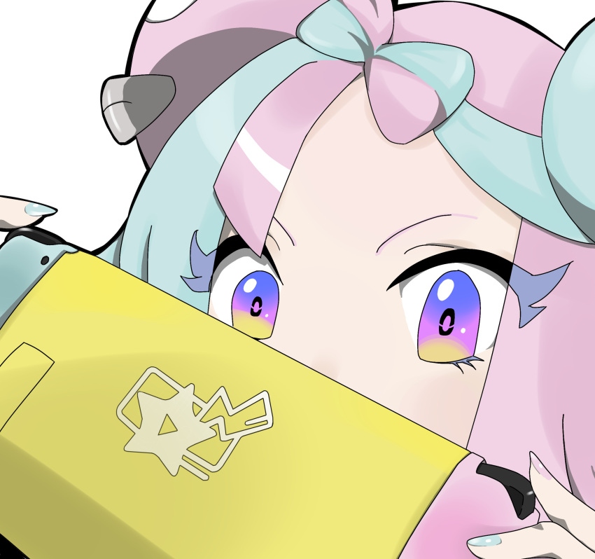 Safebooru - 1girl blue hair bow-shaped hair character hair ornament ...