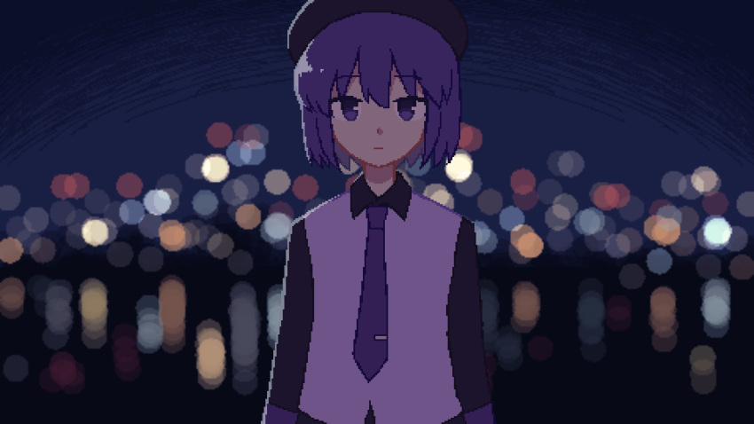 Safebooru - 1girl beret black hat closed mouth hat highres long sleeves ...