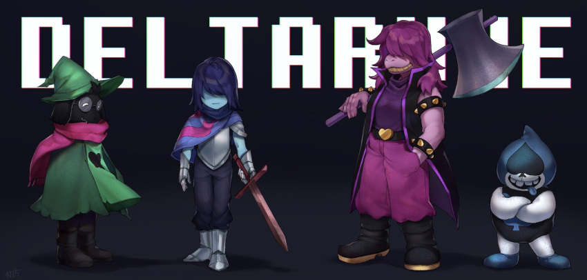 Safebooru 1girl 1other 2019 2boys 2d Ambiguous Gender Anthro Armor 0092