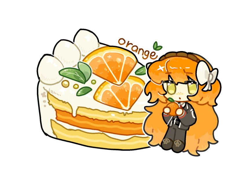 Safebooru - 1girl :o black footwear black jacket black pants bow cake ...