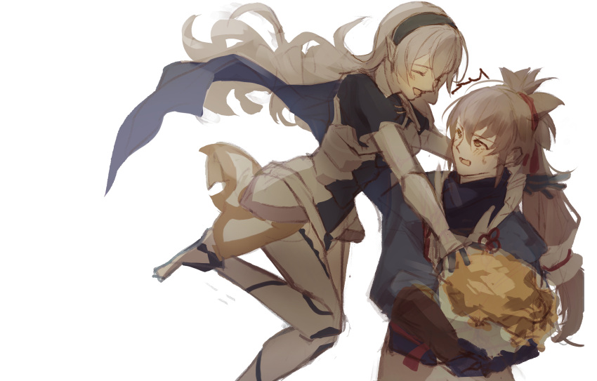 Safebooru - 1boy 1girl black hairband blue cape bouquet cape corrin (female) (fire emblem ...