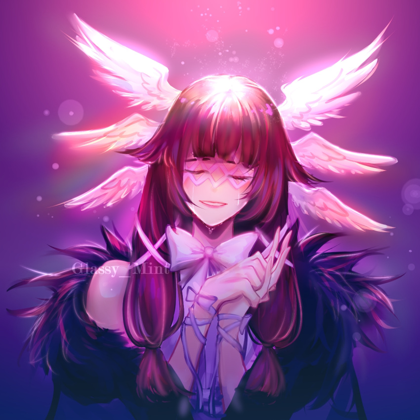 Safebooru - 1girl black hair closed eyes coat columbina (genshin impact ...