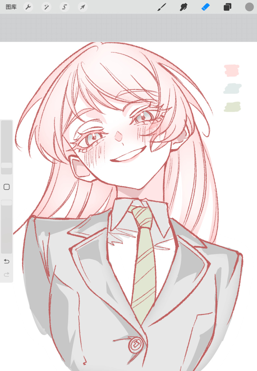 Safebooru - 1girl art program in frame bang dream! bang dream! it's mygo!!!!! blazer blush ...