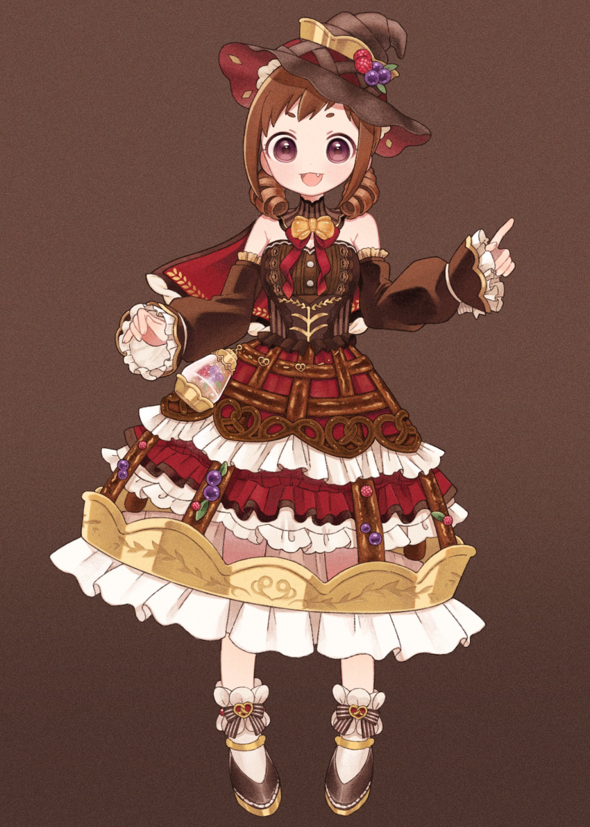 Safebooru - 1girl :3 absurdres armpit crease bow bowtie breasts brown ...