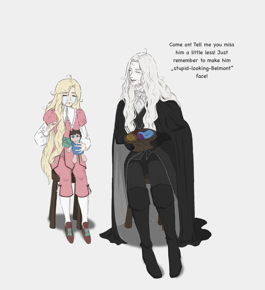 Safebooru - 1boy 1girl alucard (castlevania) blonde hair blue eyes cape castlevania: nocturne ...