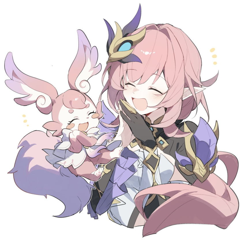 Safebooru - 1girl black gloves closed eyes commentary request elf ...