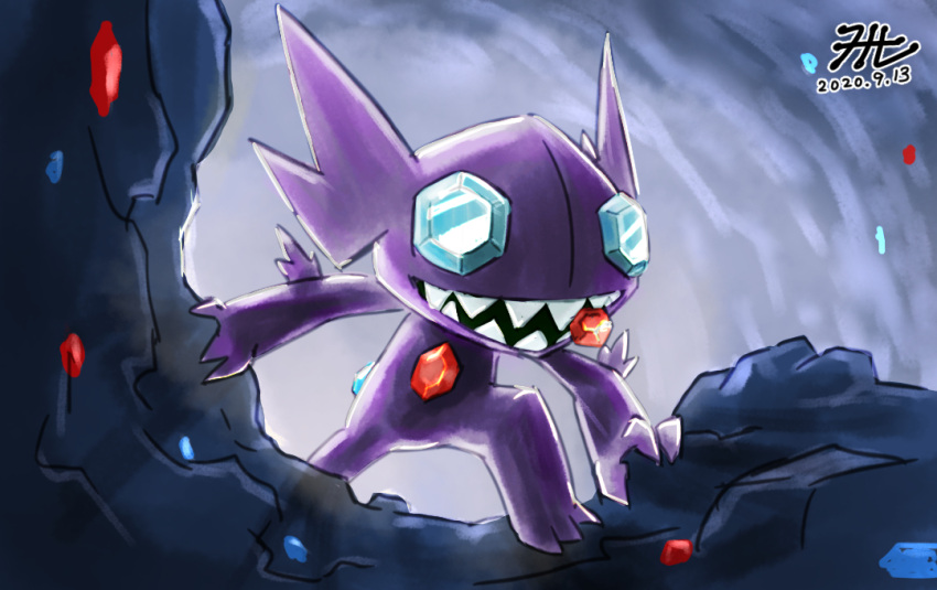 Safebooru - blue gemstone cave commentary request dated gem no humans ...