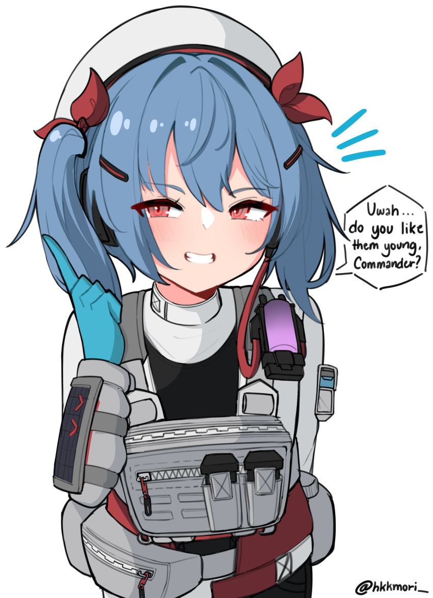 Safebooru - 1girl artist name beret blue gloves blue hair bow colphne ...