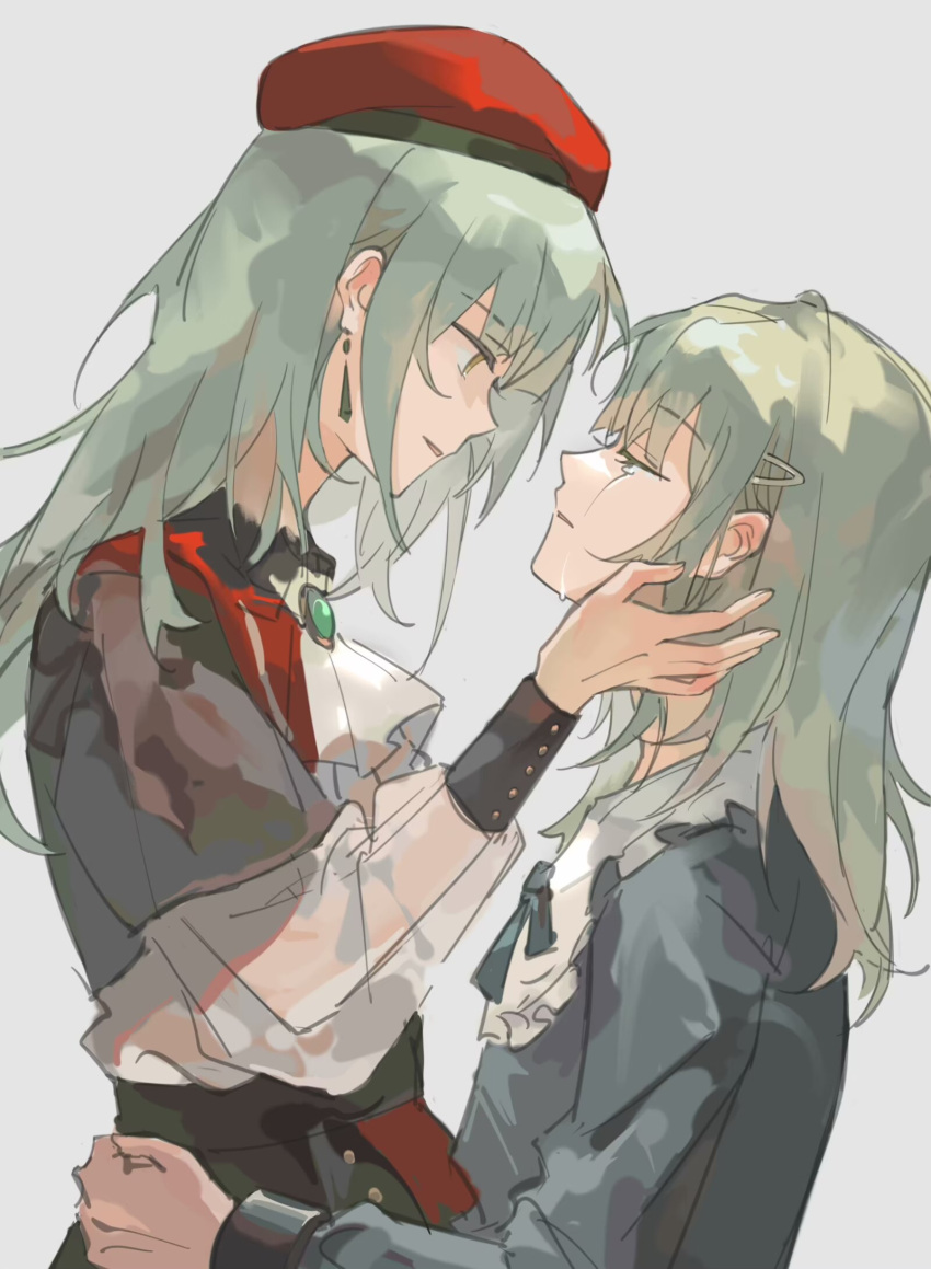 Safebooru - 2girls ascot bang dream! bang dream! it's mygo!!!!! beret black capelet capelet ...