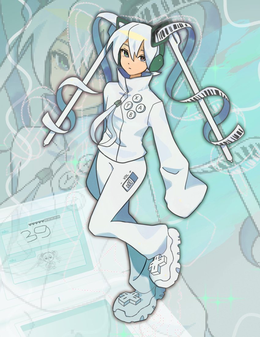 Safebooru - 1girl absurdres alternate costume alternate hair color alternate hairstyle cyber ...