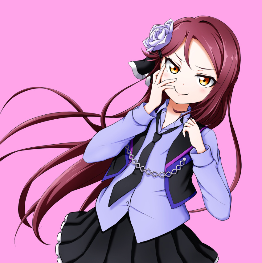 Safebooru - 1girl bangs black neckwear black ribbon black skirt black ...