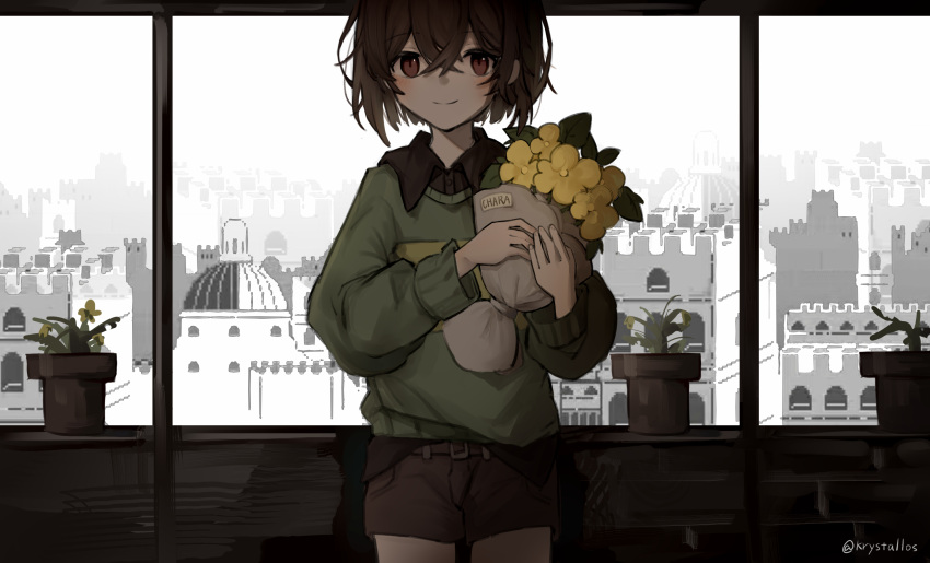 Safebooru - 1other artist name bitterchocolate brown shorts bucket ...