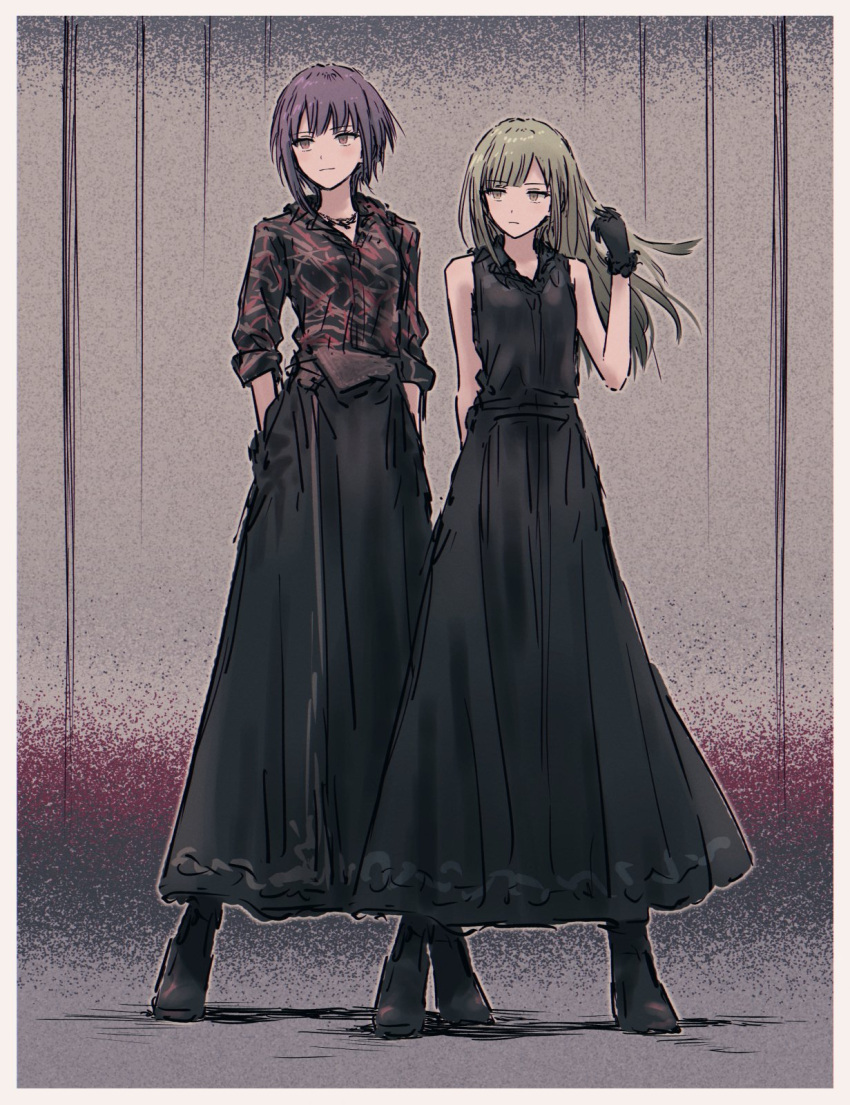 Safebooru - 2girls bang dream! bang dream! it's mygo!!!!! black boots black gloves black skirt ...