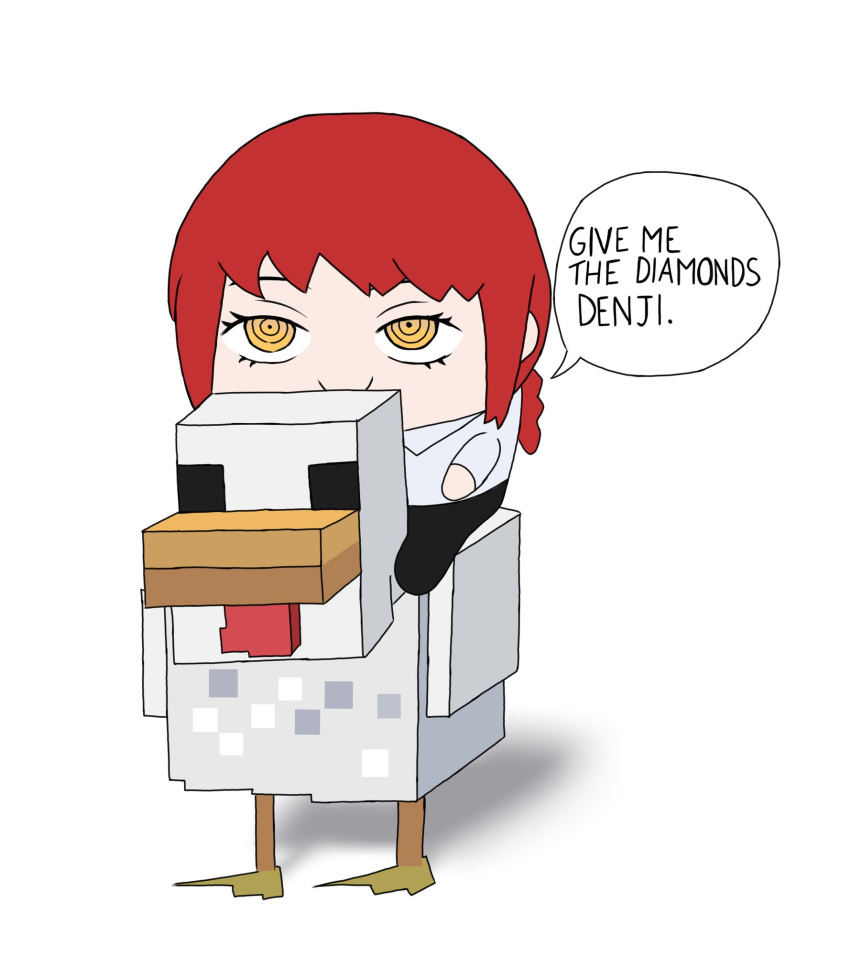 Safebooru - 1girl animal bird chainsaw man chibi chibi only chicken ...