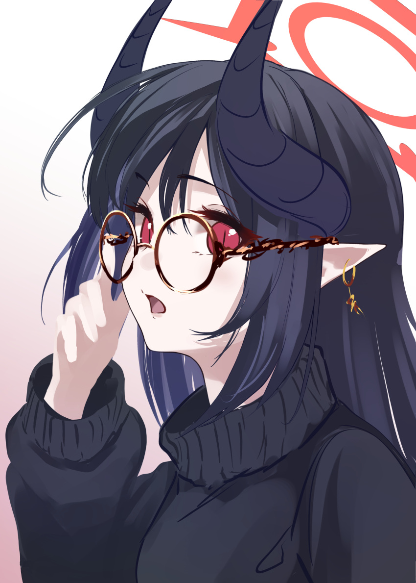 Safebooru - absurdres black hair black sweater blue archive chiaki (blue archive) commentary ...