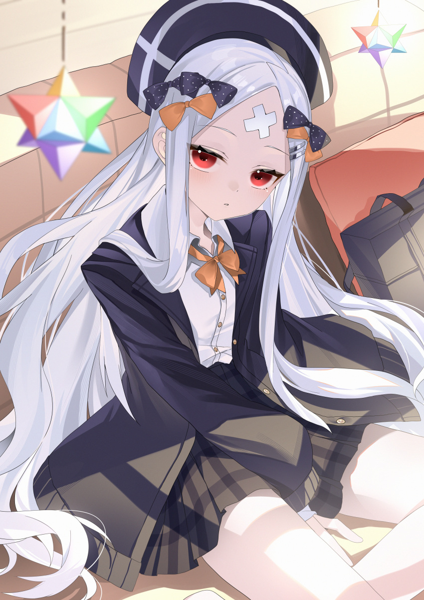 Safebooru - 1girl abigail williams (fate) absurdres bag bandaid bandaid on face bandaid on ...