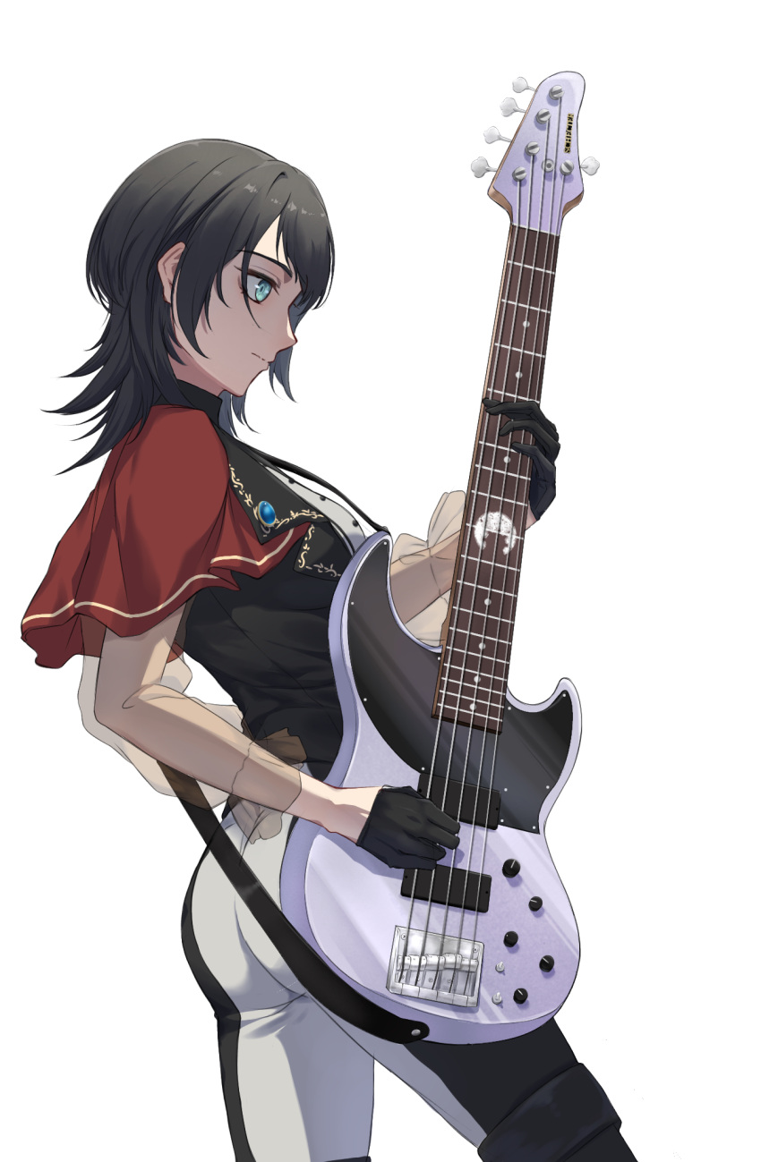 Safebooru - 1girl 5-string bass guitar ass bang dream! bang dream! it's mygo!!!!! black gloves ...