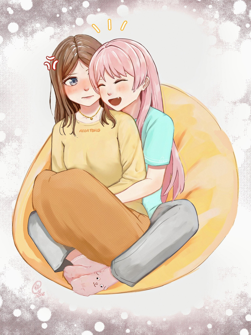 Safebooru - 2girls anger vein anon tokyo (bang dream!) bang dream! bang dream! it's mygo ...