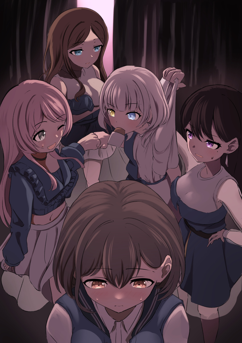 Safebooru - 5girls absurdres bang dream! bang dream! it's mygo!!!!! belt black belt black hair ...