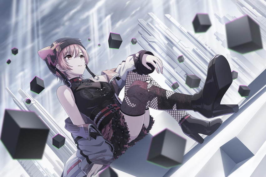 Safebooru - d4dj dress purple hair short hair violet eyes weronika (d4dj) | 5686078