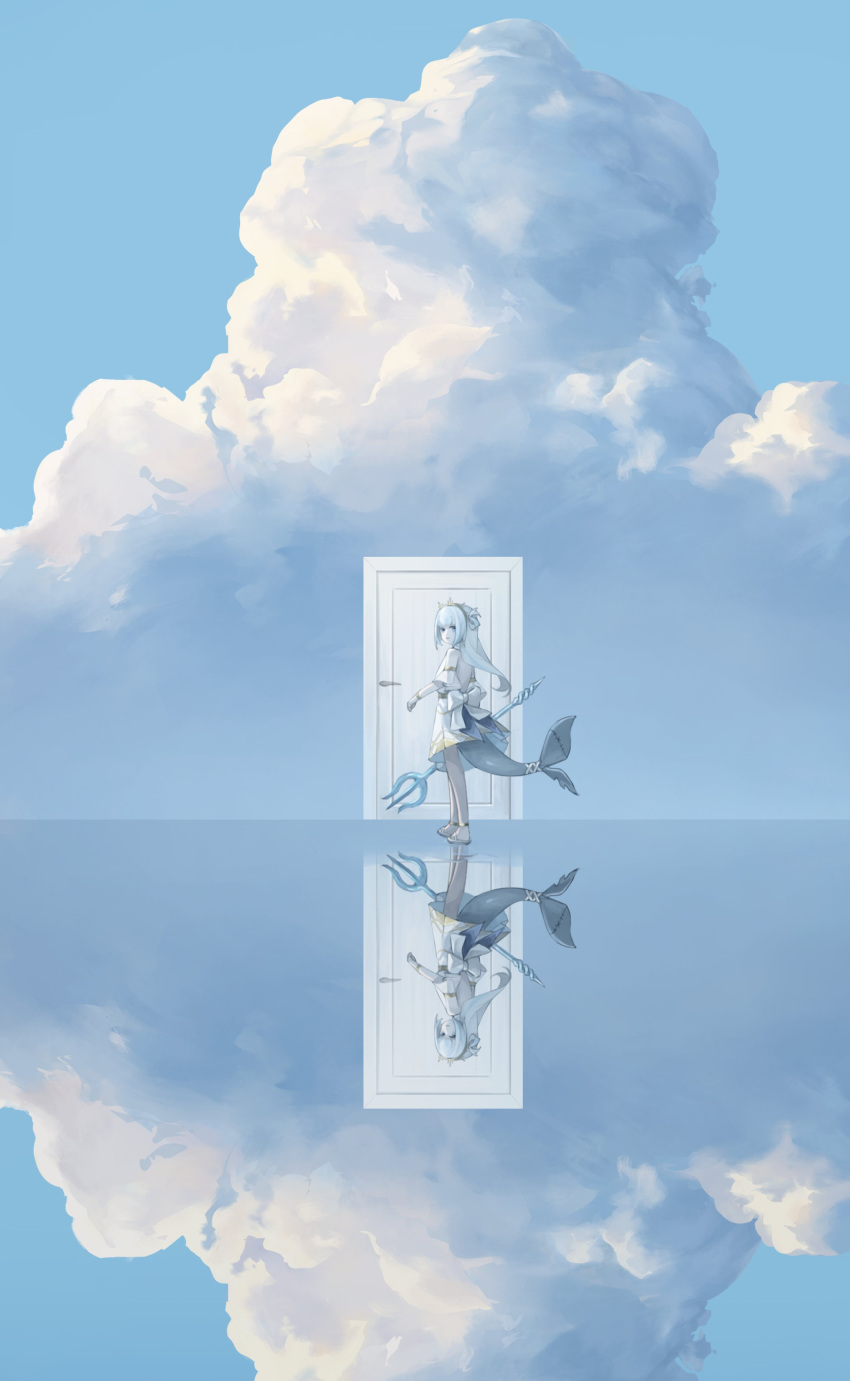 Safebooru - 1girl absurdres alternate costume anklet ash again (gawr gura) back bow backless ...