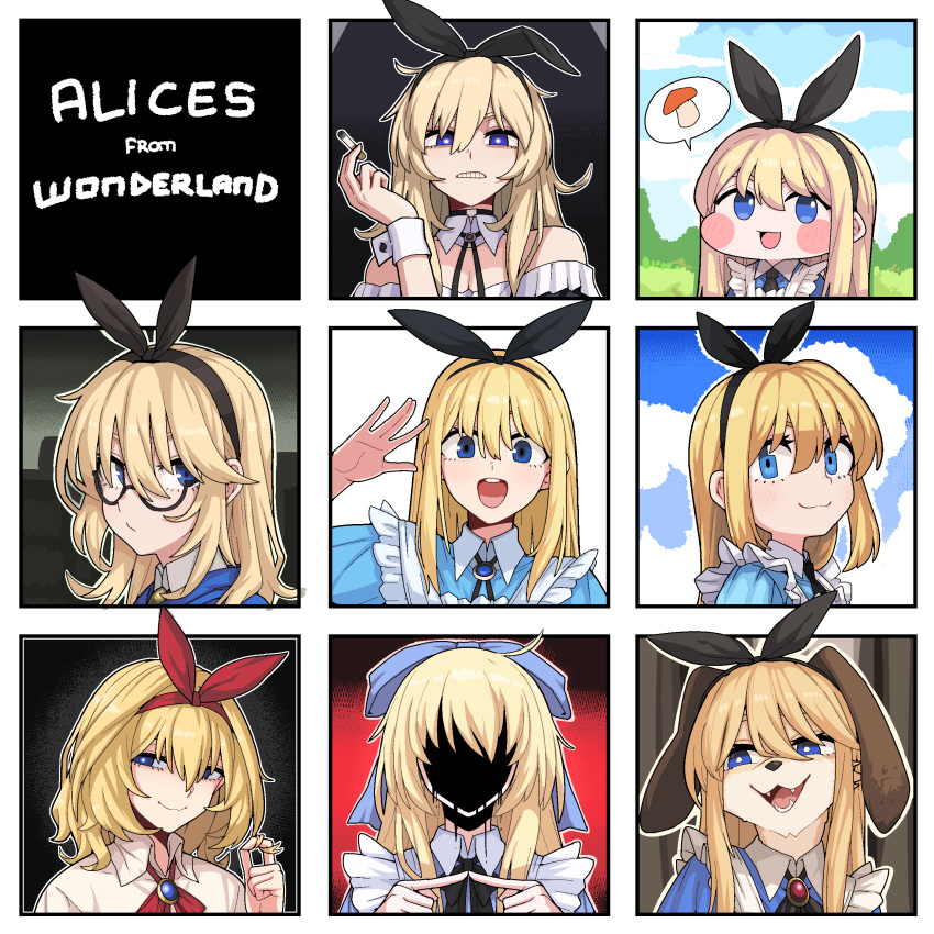 Safebooru - 6+girls absurdres alice (alice in wonderland) alice in wonderland alice margatroid ...
