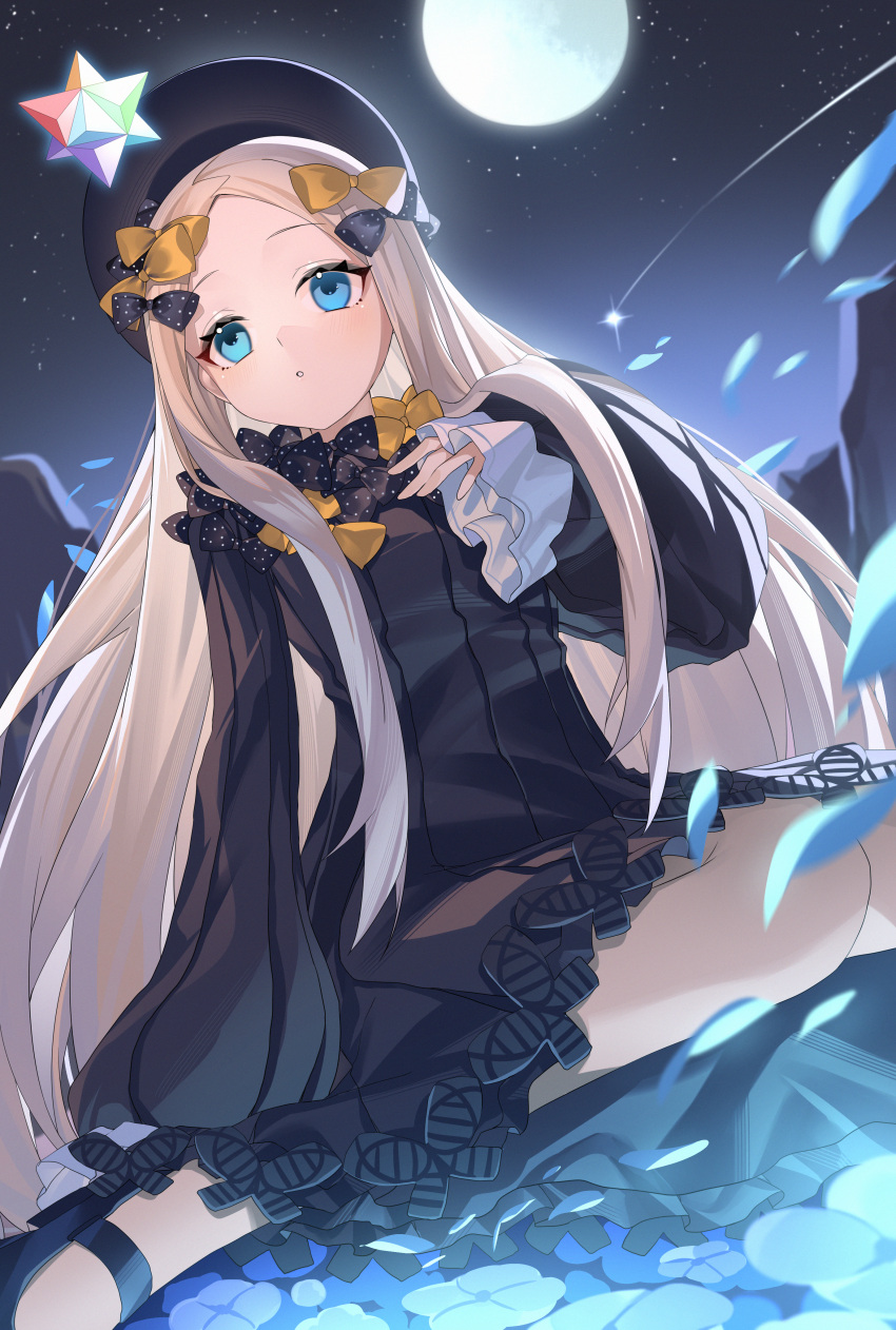 Safebooru - 1girl abigail williams (fate) absurdres black dress blonde hair blue eyes dress ...