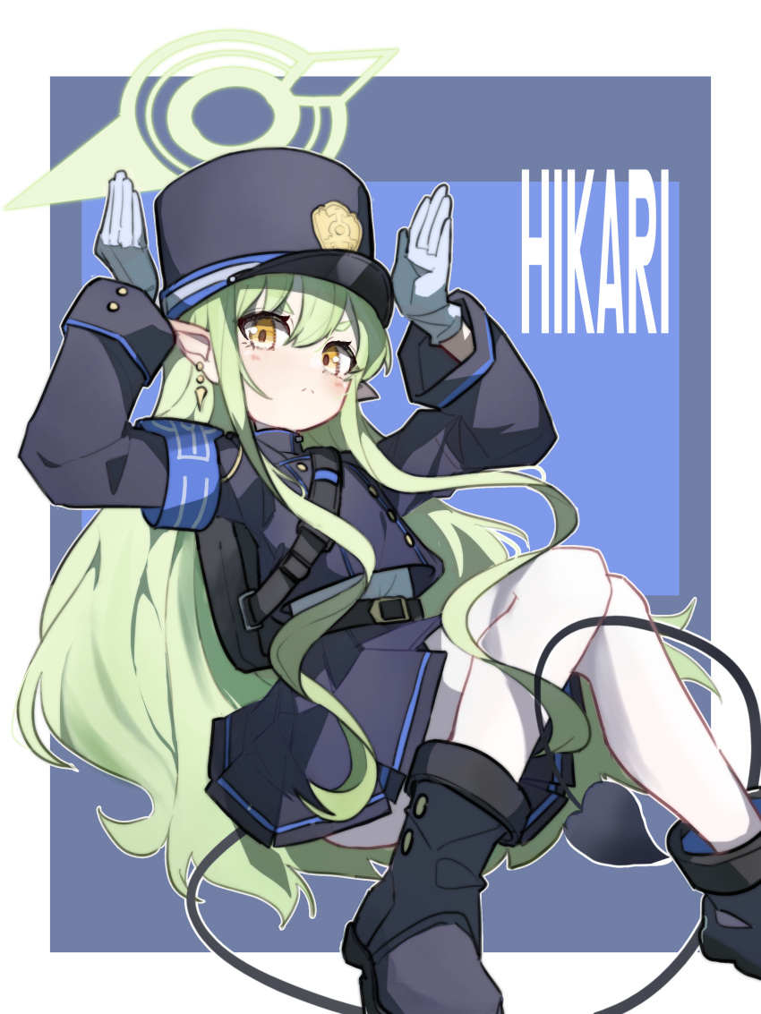 Safebooru - 1girl absurdres belt belt buckle black belt blue archive blue hat blue jacket blue ...