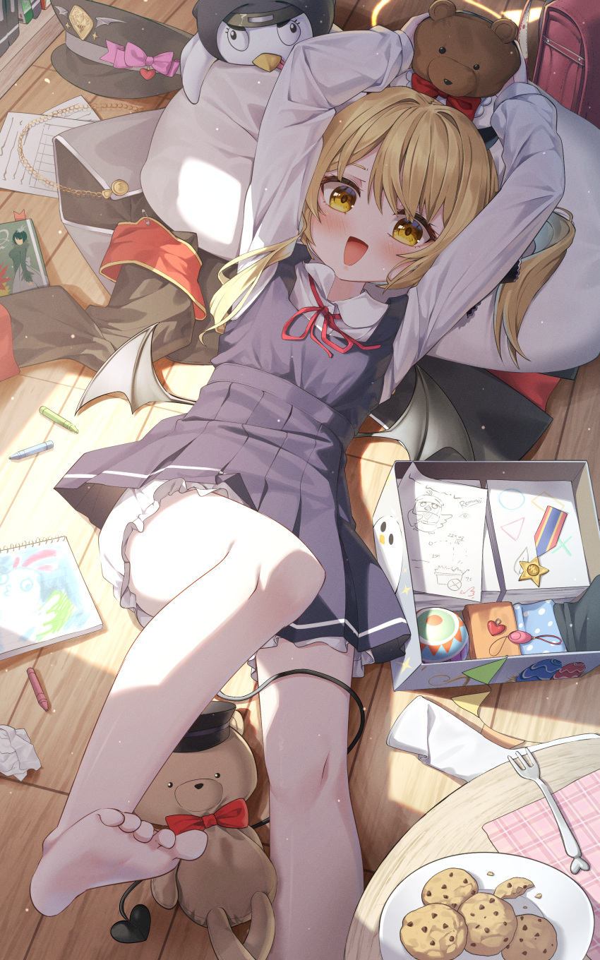 Safebooru - absurdres black coat black dress black hat blonde hair blue archive coat cookie ...