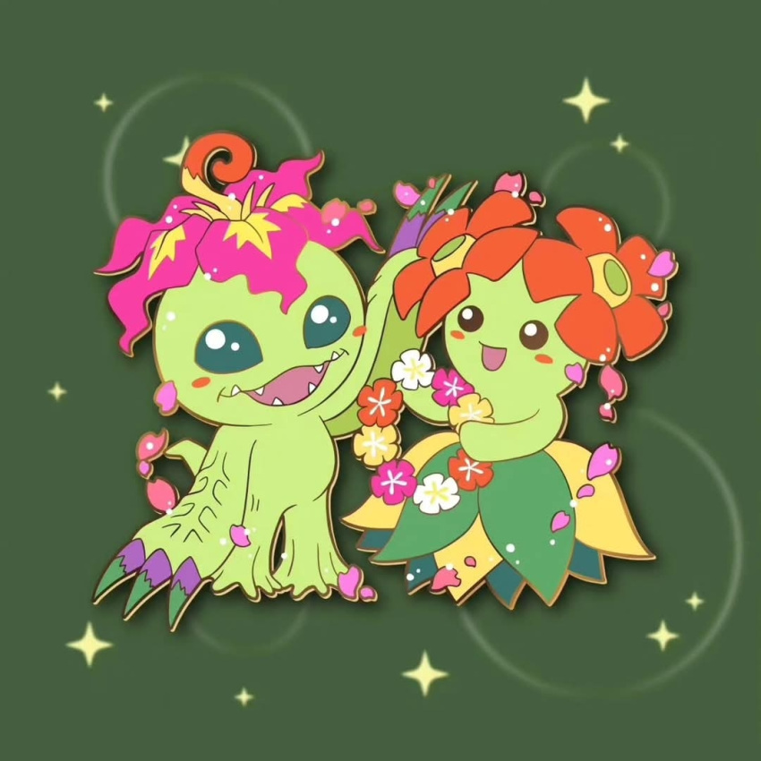 Safebooru - 2others bellossom blush stickers crossover digimon digimon ...